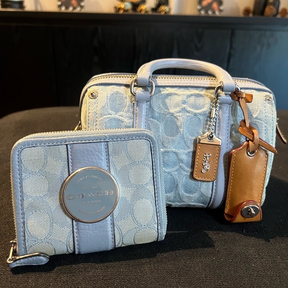 Coach | Bags | Coach Ruby 8 Signature Denim | Poshmark